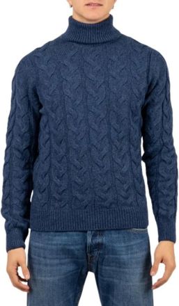 Gran Sasso Col roul&eacute; - Homme - Pulls - Bleu - Taille: M