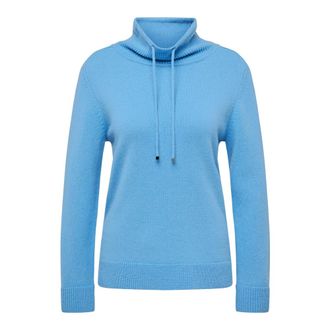 Rabe Femme, Pulls, Bleu, Taille: 52 FR Col roul&eacute;s