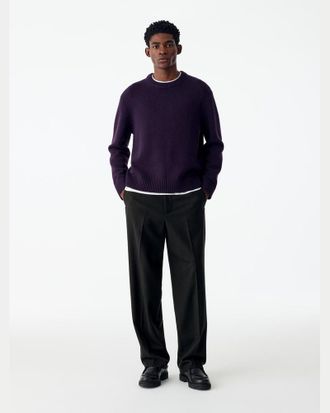 Arket Weite Flanellhose -Schwarz