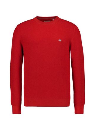 GANT Herren Pullover rot unifarben
