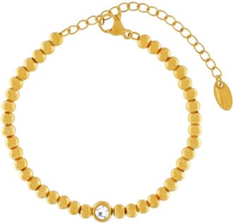 Dansk Copenhagen Klares CZ & Ball Armband - - Accessories - Damen - Gelb - ONE SIZE