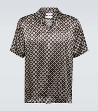 Frescobol Carioca Chemise Roberto en soie imprimée