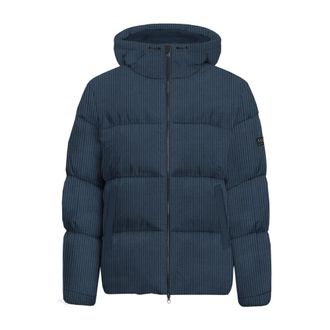 MC2 Saint Barth Veste matelass&eacute;e en velours c&ocirc;tel&eacute; et flanelle - Homme - Vestes - Bleu - Taille: M