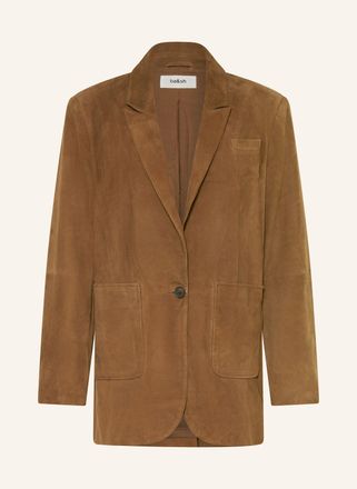 BA&SH Ba&Sh Lederblazer Mosty braun
