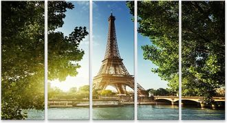 Islandburner Bild auf Leinwand Eiffelturm Paris Bilder Wandbilder Poster