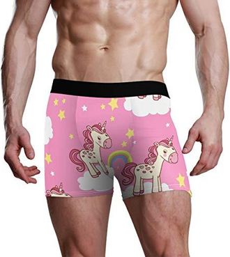 Montoj Montoj Boxer stretch motif licorne rose pour homme inspiré du sport - - S