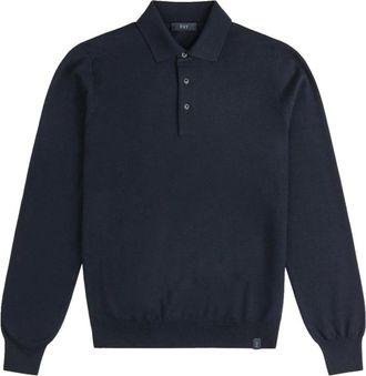 Fay Elegante Polo - - Tops - Herren - Blau - XL