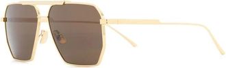 Bottega Veneta Homme, Accessoires, Jaune, Taille: 60 MM Lunettes de soleil