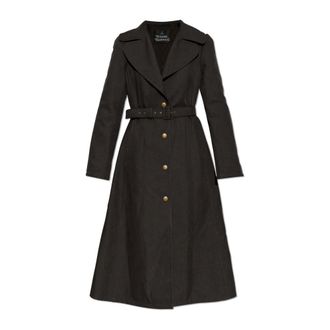 Vivienne Westwood Liska Coat - Femme - Manteaux - Brun - Taille: 38 FR
