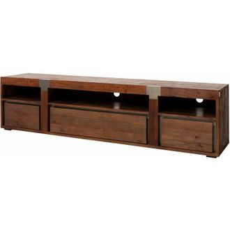 Massivmoebel24 TV-Board Mango 220x48x55 braun lackiert Amsterdam 26