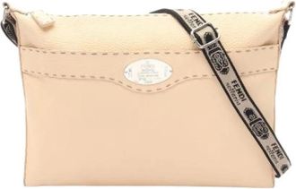 Fendi Sac bandouli&egrave;re Fendi Selleria doccasion - Femme - Pre-owned - Beige - Taille: ONE Size
