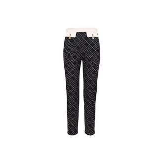 Elisabetta Franchi Femme, Pantalons, Multicolore, Taille: 40 FR Slim-fit Pantalons