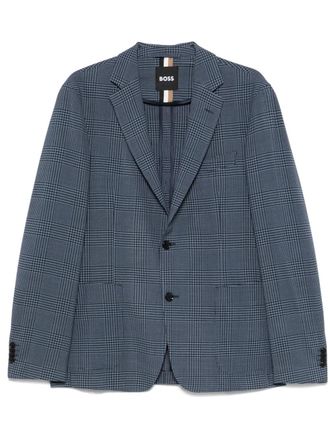 BOSS blazer &agrave; motif Prince de Galles - Bleu