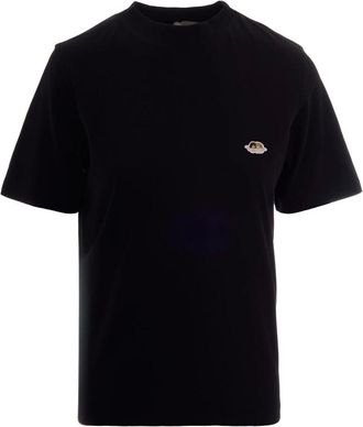 Fiorucci Femme, Tops, Noir, Taille: 40 FR Angels Patch Regular T-Shirt