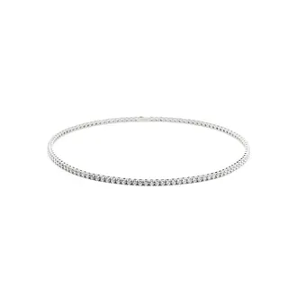 Darkai Kristallverzierte Halskette mit beweglichen Gliedern - - Accessories - Herren - Grau - L