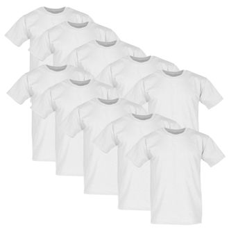 Fruit Of The Loom Valueweight T Shirt 10er-Pack Herren, Wei&szlig; (White), 4XL