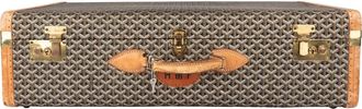 Goyard Crossbody Bags - Goyard Goyardine Monogram Suitcase 80 Trunk Koffer - Gr. unisize - in Braun - f&uuml;r Damen