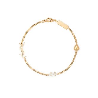 Saint Laurent Cassandre Heart-charm Bracelet