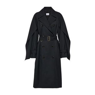 Burberry Femme, Manteaux, Noir, Taille: 36 FR Trench-coat en m&eacute;lange de laine