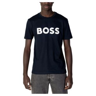 HUGO BOSS Jersey Thinking T-Shirt - - Tops - Herren - Blau - XL