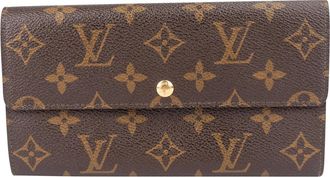 Louis Vuitton Portemonnaie - Louis Vuitton Canvas Monogram Sarah Wallet - Gr. unisize - in Braun - für Damen