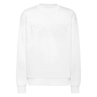 Philipp Plein Rundhals-Sweatshirt mit langen &Auml;rmeln - - Sweatshirts & Hoodies - Herren - Wei&szlig; - S