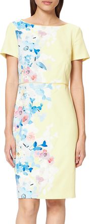 Comma Damen 8T.904.82.8162 Kleid, Mehrfarbig (13d5 Placed Print 13d5), (Herstellergr&ouml;&szlig;e: 32)