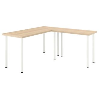 IKEA LAGKAPTEN / LINNMON Schreibtisch L-f&ouml;rmig