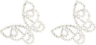 8 by YOOX RHINESTONES BUTTERFLY EARRINGS
