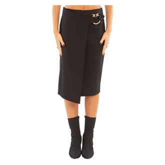 Pinko Elegante Longuette Rock - - Skirts - Damen - Schwarzk - S