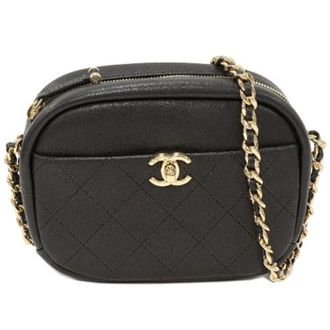 Chanel Pre-owned Leder Schultertasche - - Pre-owned - Damen - Schwarzk - ONE SIZE
