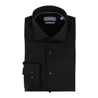Michael Kors Slim-Fit Stretch Cotton Shirt - - Shirts - Herren - Schwarzk - M