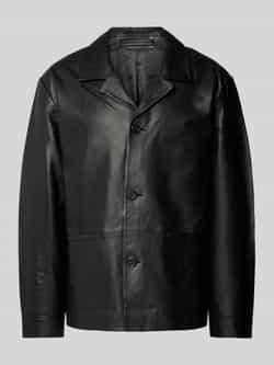 Selected Lederjacke mit Resortkragen Modell CARL