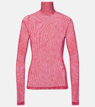 Dries Van Noten Top aus Mesh