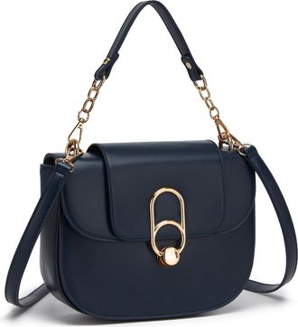 Miss Lulu Damen Handtasche Mittelgro&szlig;, Elegante Umh&auml;ngetasche aus Leder mit Magnetverschluss, Schultertasche & Handtasche f&uuml;r Alltag und B&uuml;ro