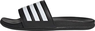 adidas Unisex Adilette Comfort Slides, Core Black / Cloud White, 44.5 EU