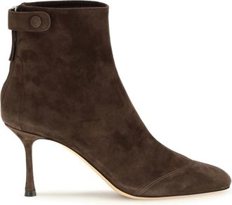Francesco Russo Bottines en daim R1B830 - Femme - Chaussures - Brun - Taille: 37 EU