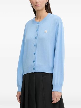 Kenzo cardigan Boke Flower &agrave; boutonni&egrave;re - Bleu