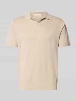 Selected Regular Fit Poloshirt aus Baumwoll-Leinen-Mix Modell MATTIS