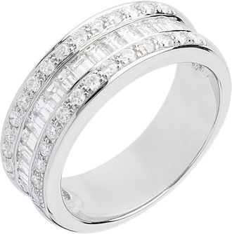 Edenly Ring Zauberwelt - Kronprinzessin -Weißgold mit Diamantpavé - 0.88 Karat - 44 Diamanten
