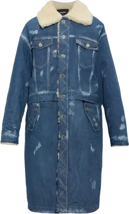 Dsquared2 Veste en jean style vintage - Homme - Vestes - Bleu - Taille: L