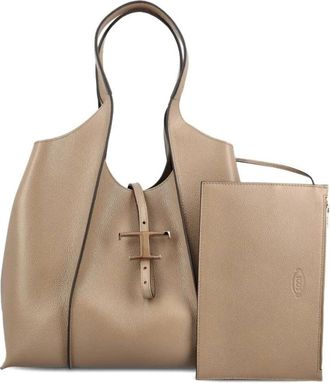 Tod's unisex, Sacs, Beige, Taille: ONE Size T Timeless Medium Shopping Bag