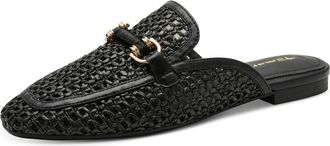 Tamaris Damen Sabot flach, schwarz, 41 EU