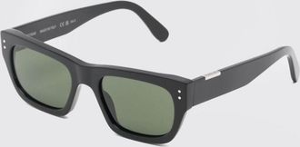Toteme Rechteckige Sonnenbrille aus schwarzem Acetat mit graviertem Logo auf den B&uuml;geln