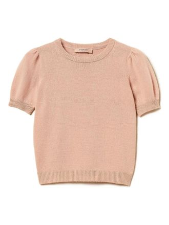 Twin-Set pull à manches bouffantes - Rose