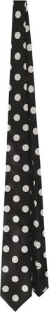 Dolce & Gabbana polka-dot tie - Schwarz