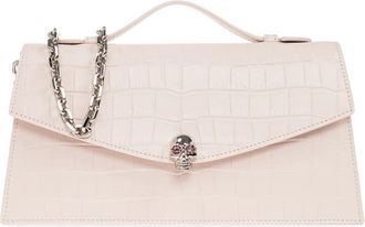 Alexander McQueen Skull Henkeltasche - - Bags - Damen - Rosa - ONE SIZE