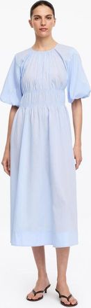 Arket Maxikleid Aus Lyocell Und Baumwolle -Blau