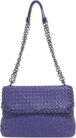 Bottega Veneta Sac bandouli&egrave;re en cuir Pre-owned - Femme - Pre-owned - Violet - Taille: ONE Size