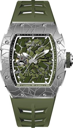 Invicta S1 Rally 70573 Herrenuhr - Automatikwerk - Edelstahl mit gr&uuml;nem Zifferblatt - 48 mm